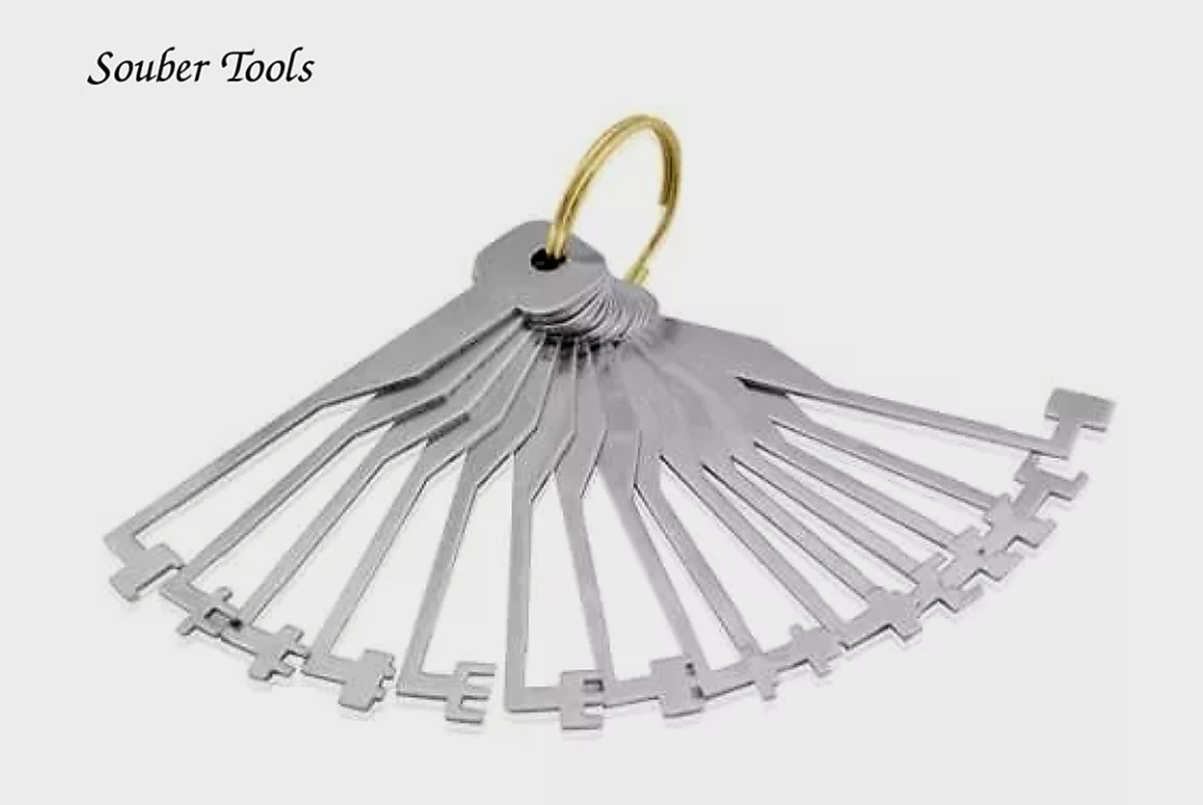 Souber 3 Lever Mortice Try Keys. – Locksmith Tools